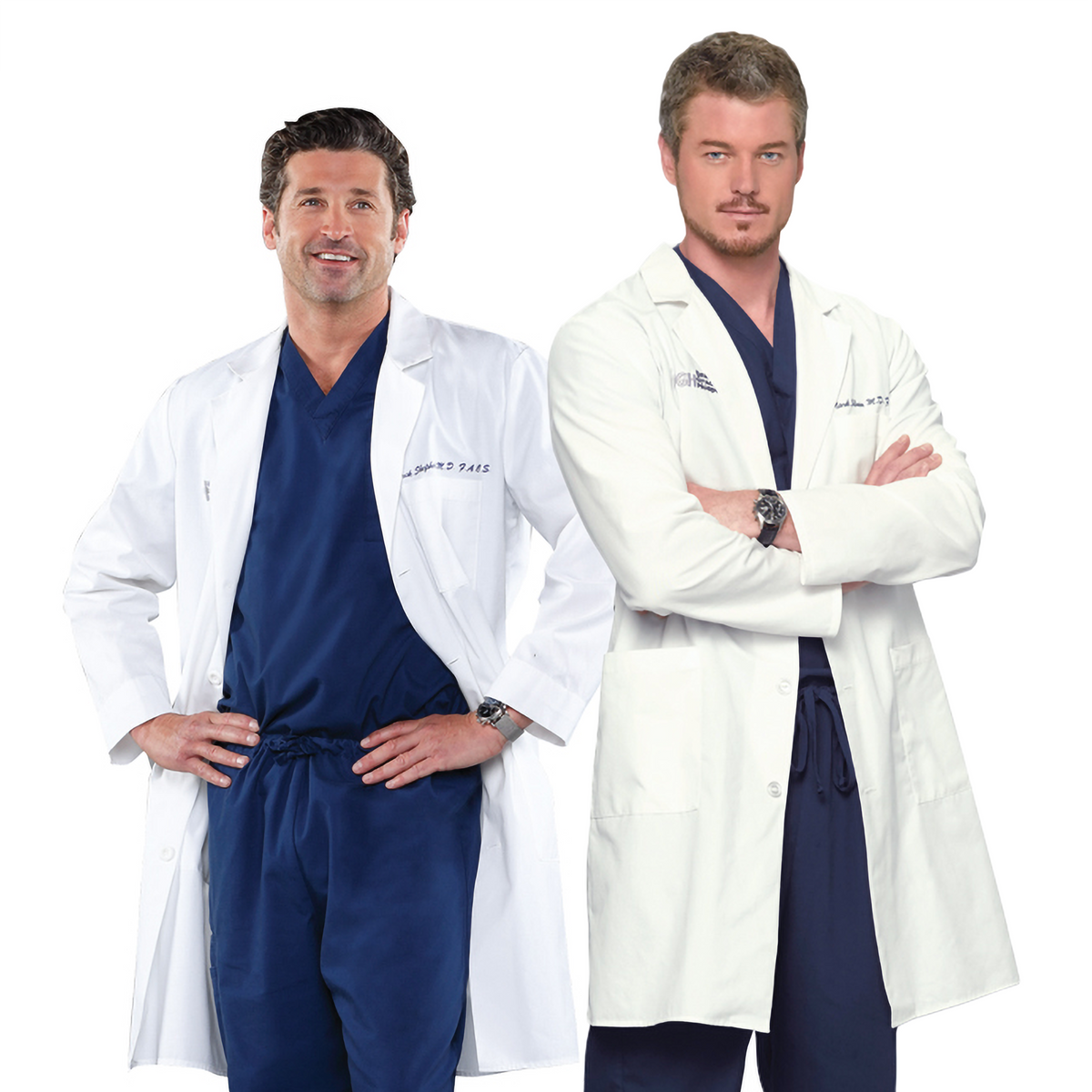 Grey's Anatomy Derek and Mark Cardboard Cutout Standees 2 Piece Bundle