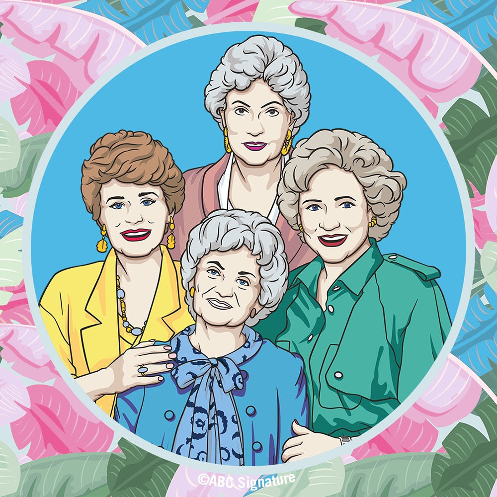 The Golden Girls Rose Blanche Sophia Dorothy Coaster