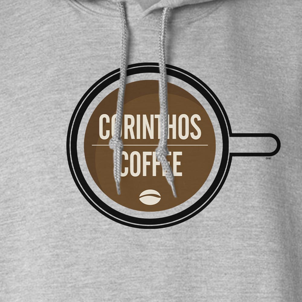 General Hospital Corinthos Coffee Logo Fleece Hooded Sweatshirt