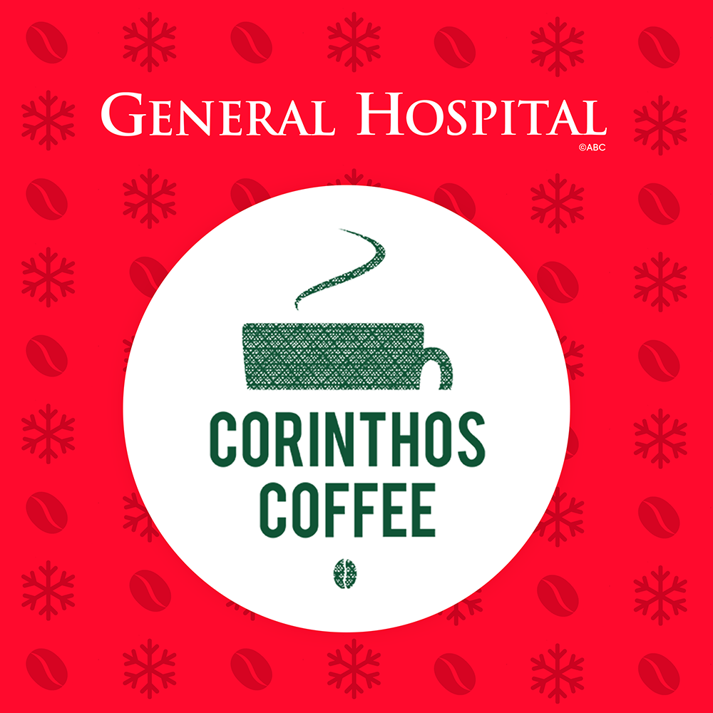 General Hospital Corinthos Coffee Snowflake Stocking