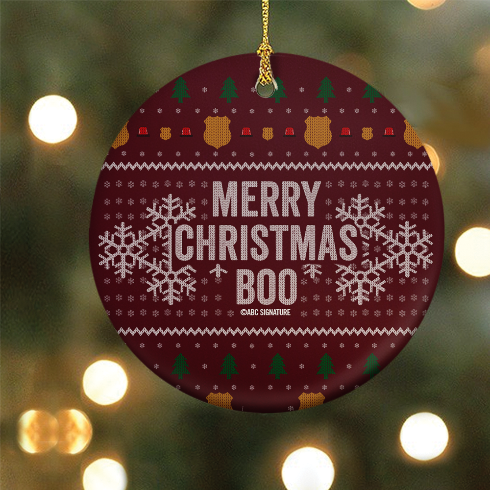 The Rookie Merry Christmas Boo Double-Sided Ornament