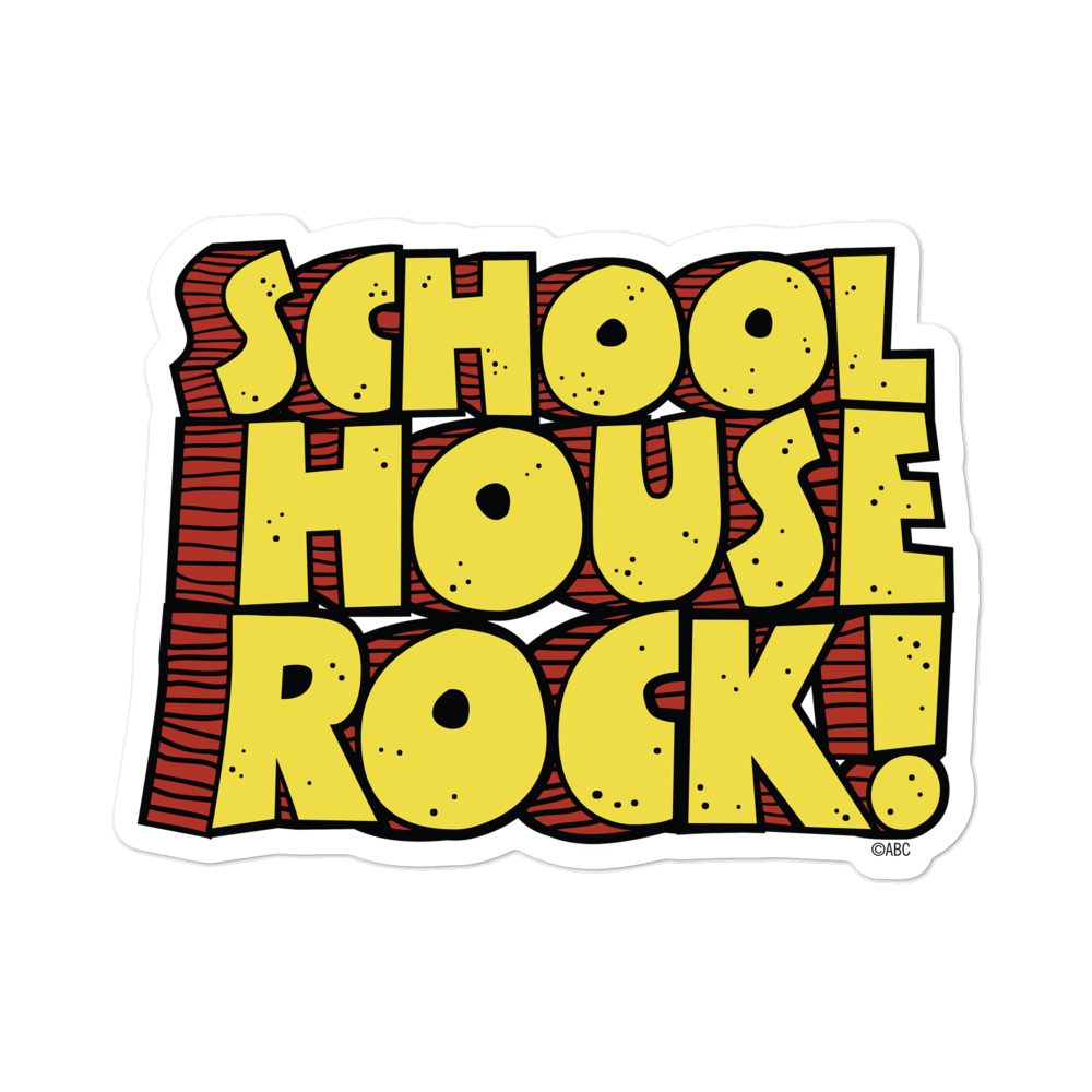 Schoolhouse Rock Jr Logo Schoolhouse Rock 70s Cartoon Vintage Logo